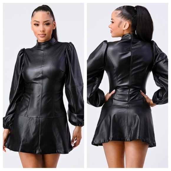 privy | Dresses | Nwt Faux Leather Dress | Poshmark